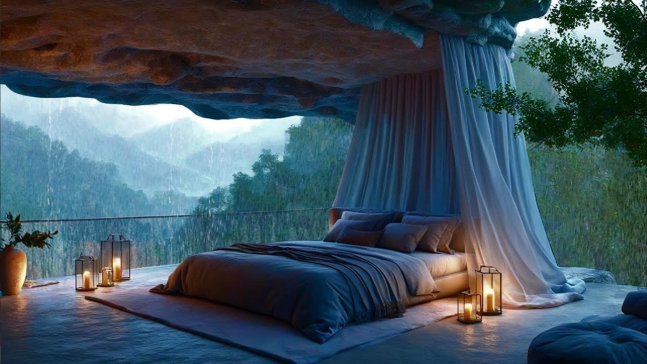 Rain Sounds For Sleep 99% Fall Asleep To The Sounds Of Rain And Thunder In The Cave Ambience ...
