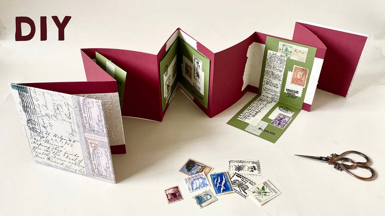 Cómo Hacer un LIBRO ACORDEÓN 👉 SIN Costura [ ASMR ] Encuadernación ...