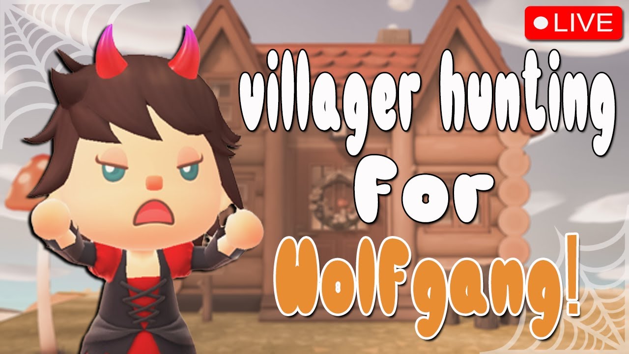 🔴ACNH LIVE: Villager Hunting For Wolfgang!🐺 - YouTube