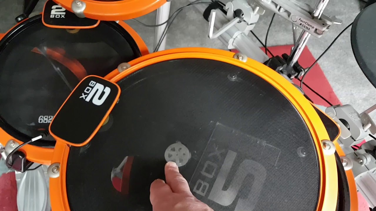 2Box Drumit5 Mk 2 to Mk 1 Kick pad transfer - YouTube
