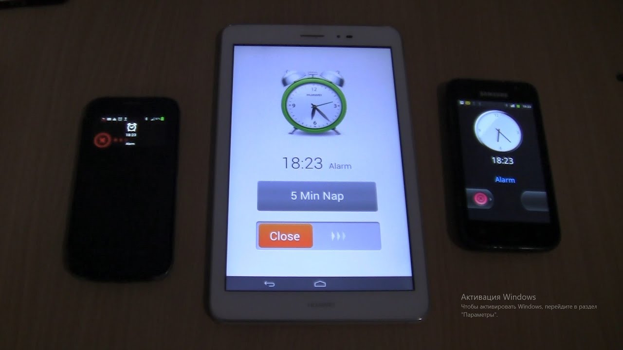 Triple Ringing alarms at the Same Time Samsung Galaxy S1+S4 mini+Huawei ...