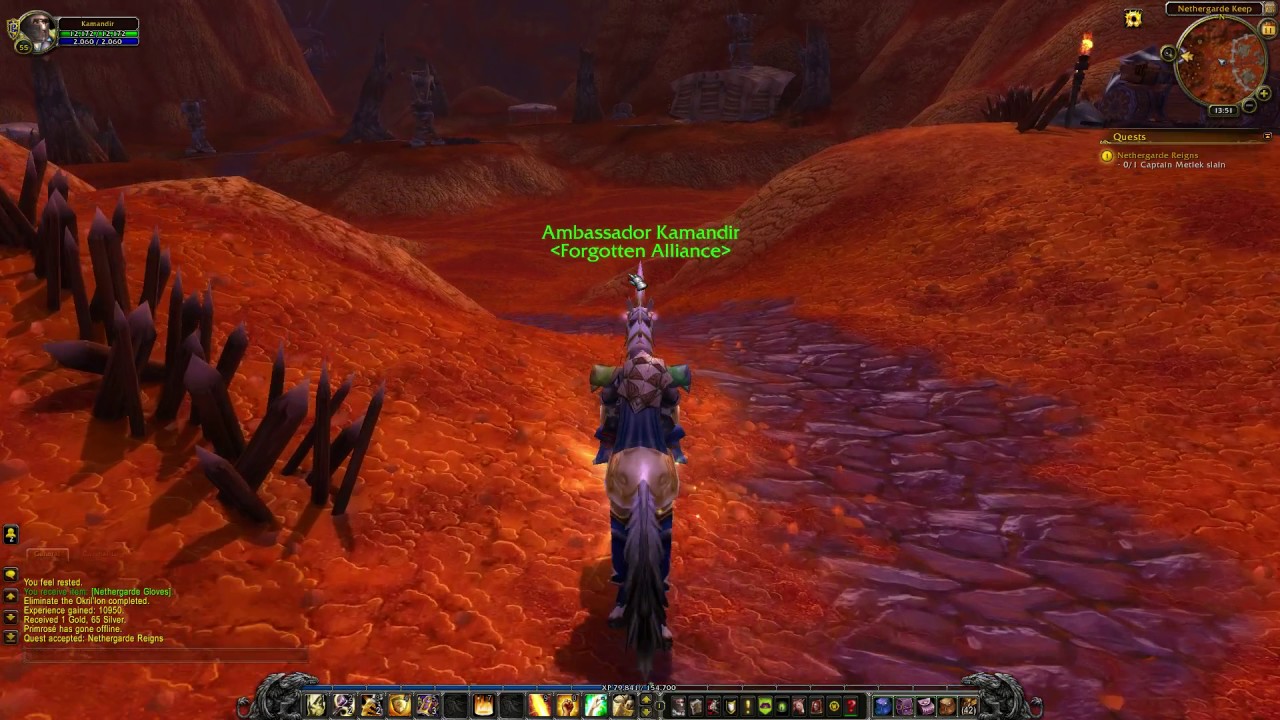 WoW quest #3297 Nethergarde Reigns - YouTube