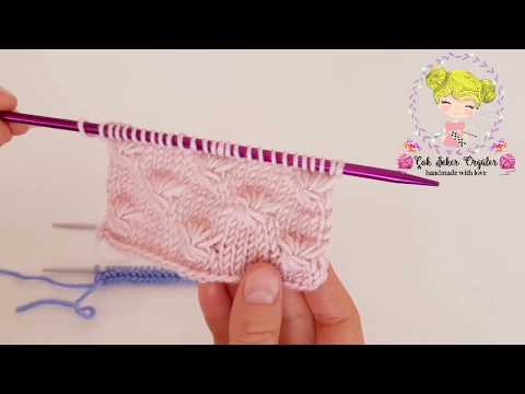 ÇARKIFELEK ÖRGÜ MODELİ (Bumerang örgü modeli)