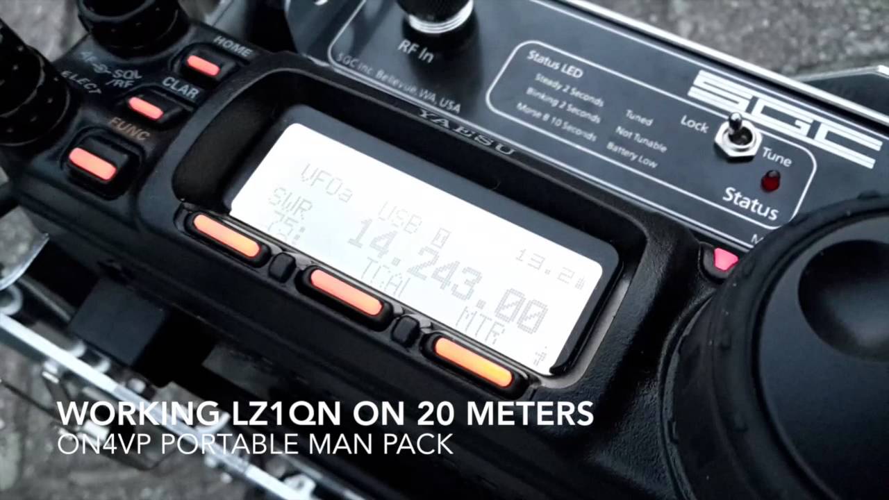 ON4VP portable man pack demo - YouTube