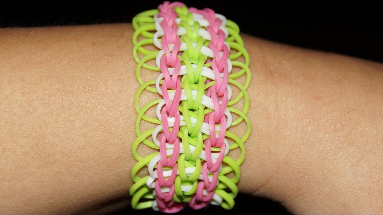 Loom Bandz, Rainbow Loom, dreifach - Armband, Anleitung deutsch - YouTube