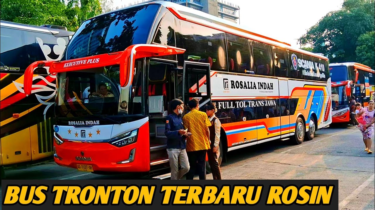 Bus tronton terbaru milik rosin siap manjakan penumpang terminal grogol ...