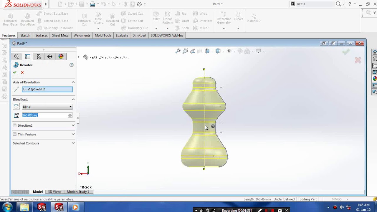 REVOLVE FEATURE IN SOLIDWORKS 2017 YouTube revolve-feature-in-solidworks-2017-youtube