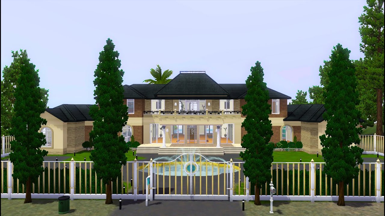 Sims 3 Speed Build - Celebrity Villa (Part 1) - YouTube