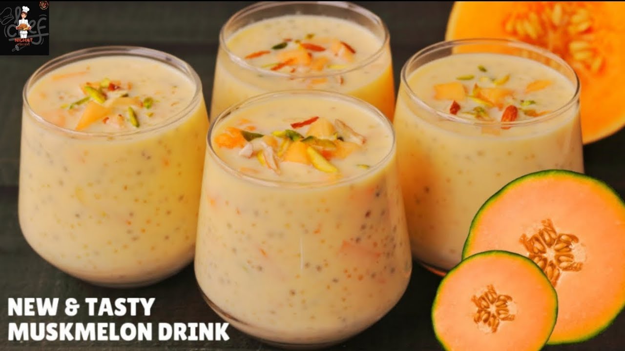 Kharbooze Ka Sharbat | Ramadan Special Recipe | Kharbooza Milkshake ...
