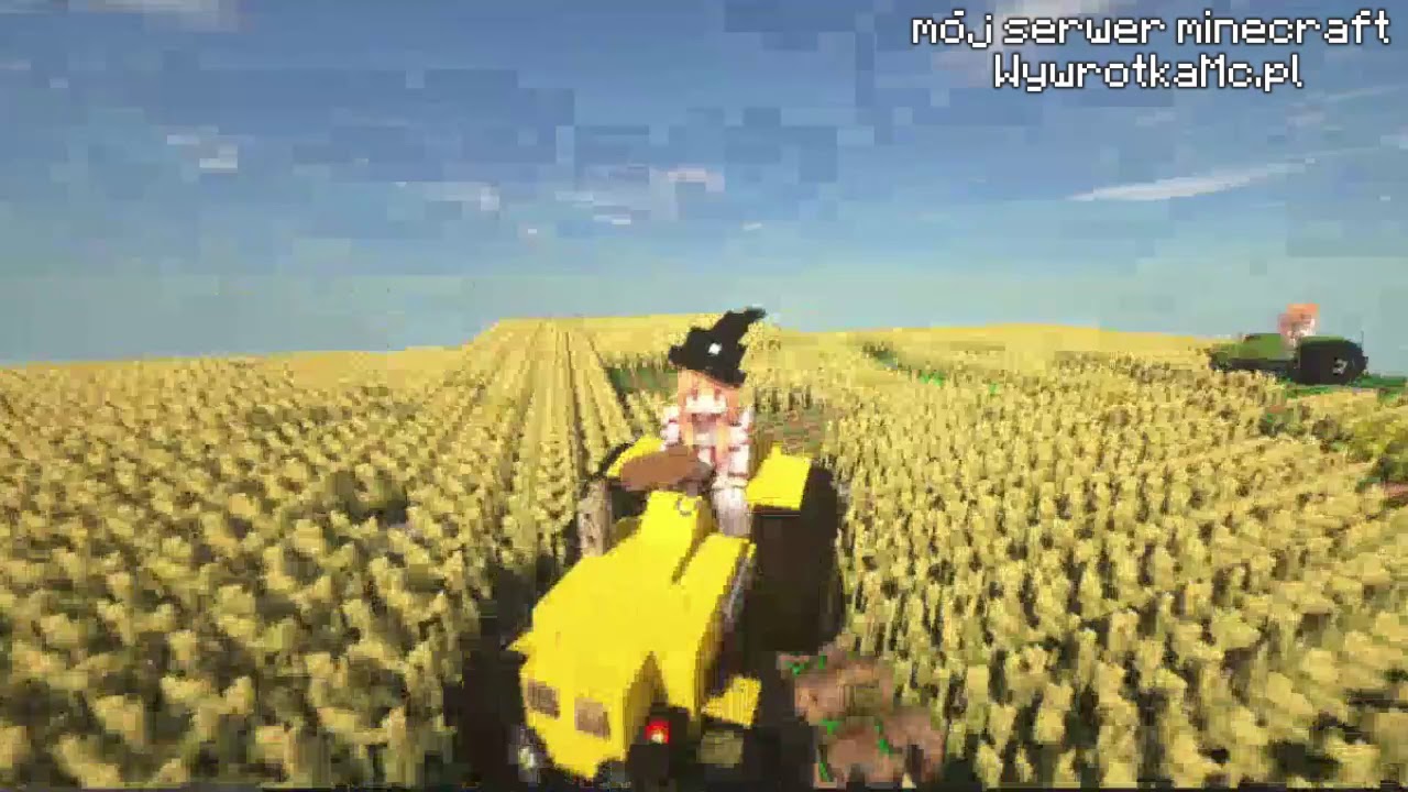 oraj pole na traktore minecraft edition - YouTube