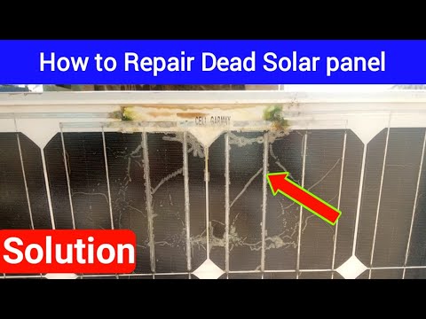 How to Repair Dead Solar panel | No Volt No Amp Problem Solution - YouTube