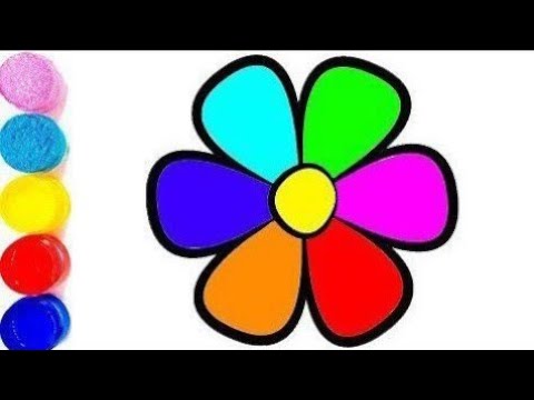 Bolalar uchun gul chizish / FLOWER KIDS Drawing with song for kids ...