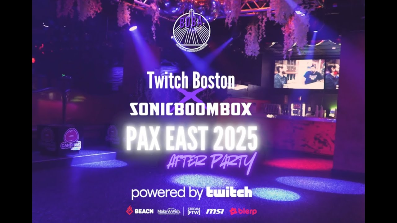 PAX East 2025 - Twitch Boston x Sonicboombox After Party - YouTube