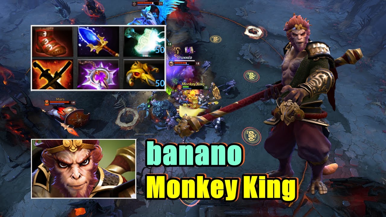 Dota 2 Monkey King - banano Immortal 24 Kill - YouTube
