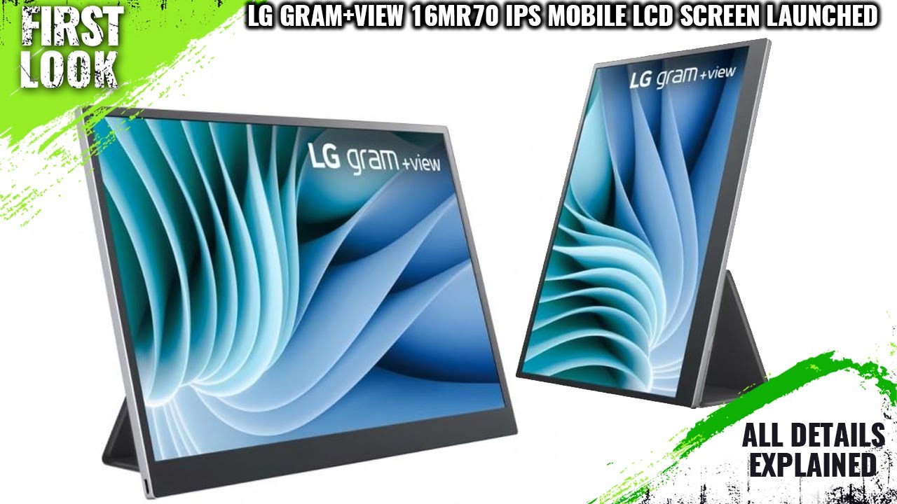 LG gram+view 16MR70 IPS Mobile LCD Screen Launched - Price @$370 USD ...