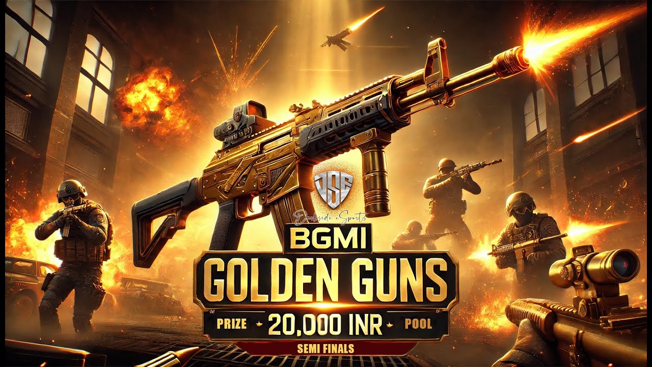 [BGMI] GOLDEN GUNS |SEMI FINALS |@DePL- | KNiF33 | PP - 20K INR - YouTube