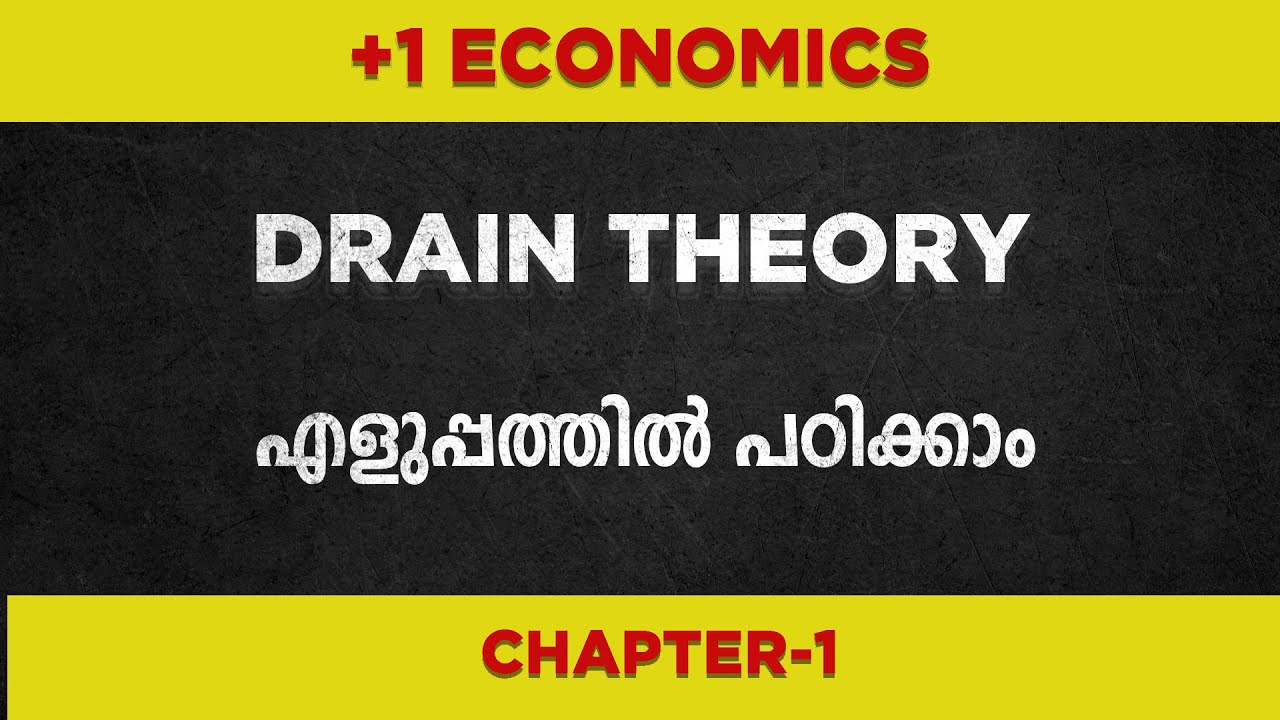 Catalyst Hub | Chapter 1 | Economics | Drain Theory - YouTube