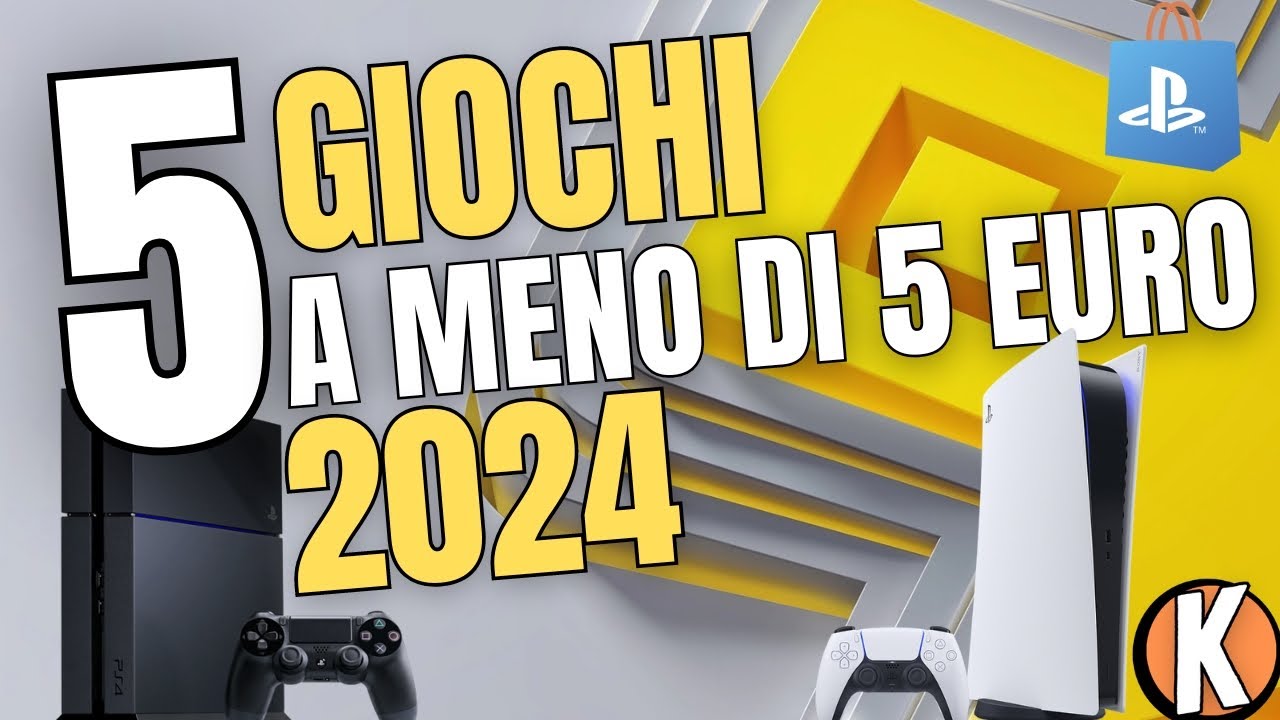 5 GIOCHI A MENO DI 5 EURO PER PS4 - PS5 / sconti marzo 2024 playstation ...