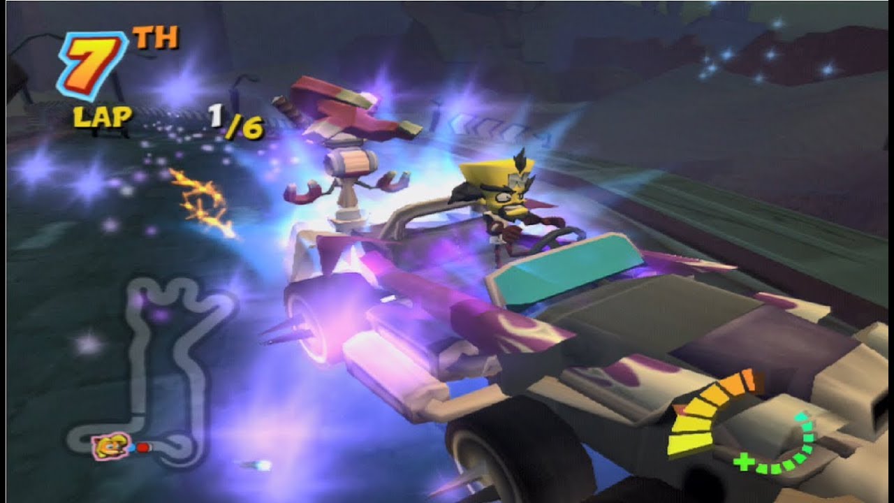 Crash Tag Team Racing PS2 Gameplay Pyramid Pass Coco - YouTube