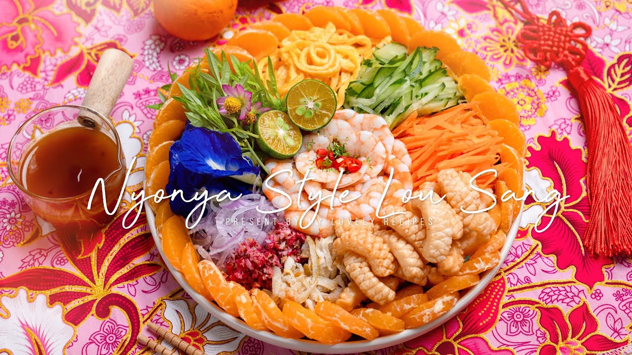 Nyonya Style Lou Sang / Salad | My Lovely Recipes - YouTube