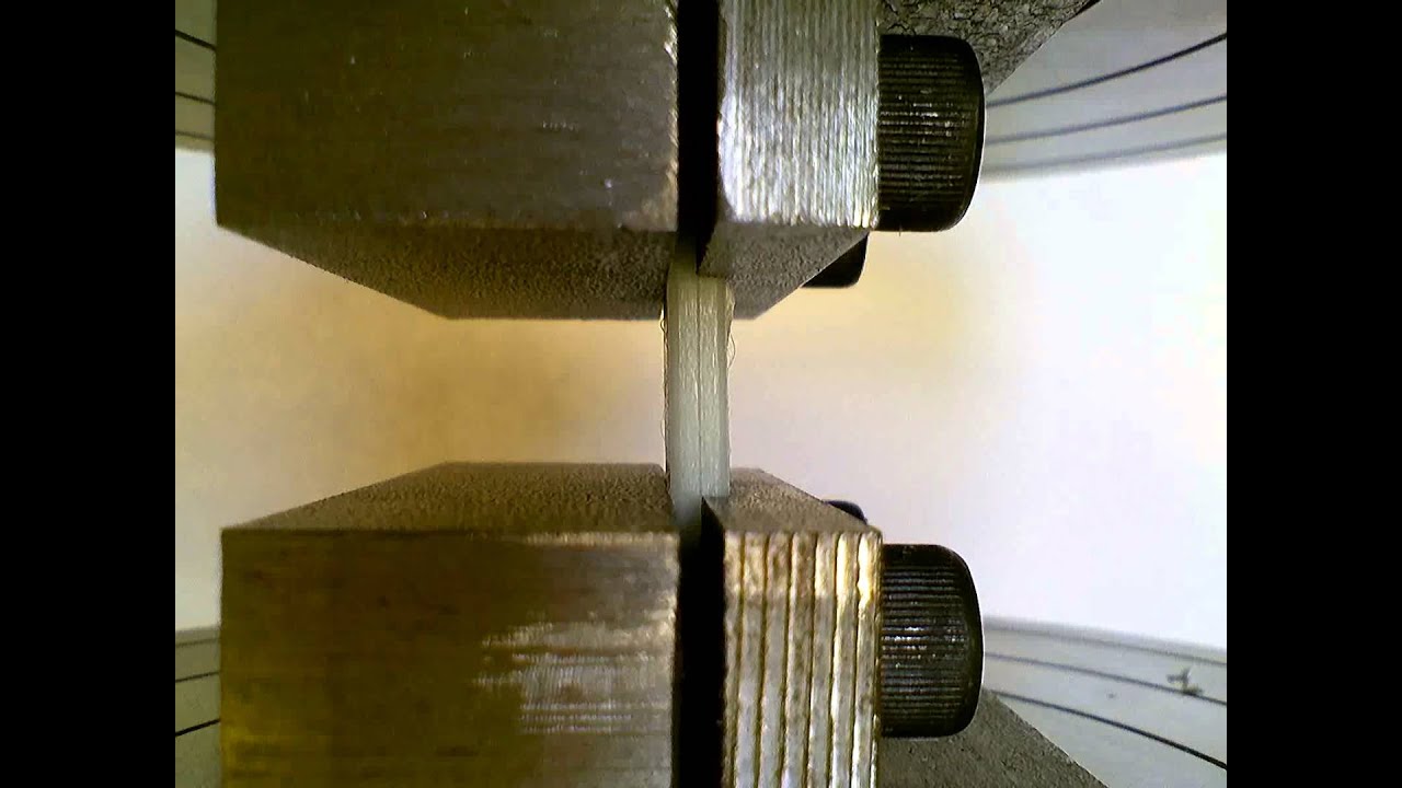 Specimen 13- Compression Test (fiber failure) - YouTube