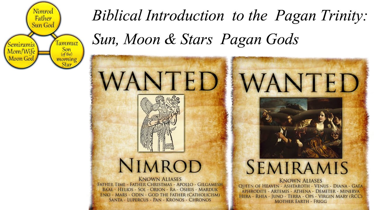 Biblical Introduction to the Pagan Trinity: Sun, Moon & Stars Pagan ...