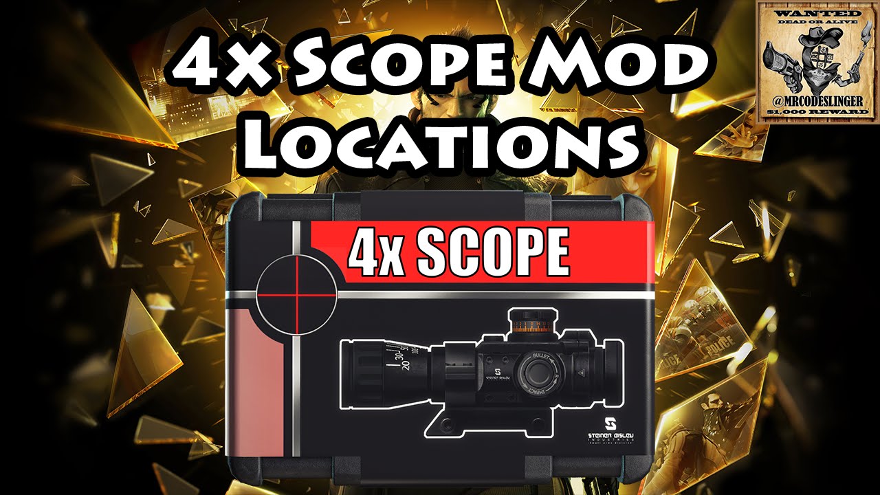 Deus Ex Mankind Divided - 4x Scope Locations - YouTube