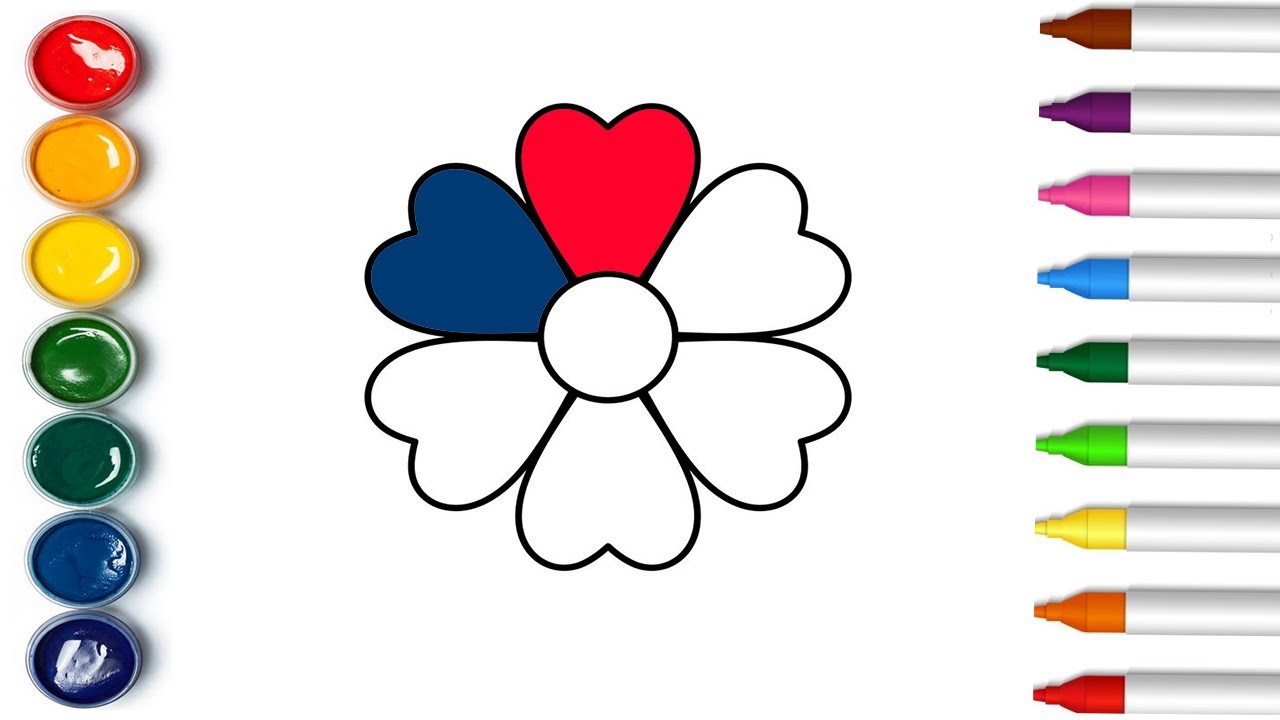 Bolalar uchun moychechak rasm chizish | Рисуем картинку ромашки для ...