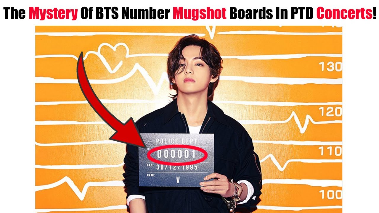 The Mystery Of BTS Number Mugshot Boards In PTD ON STAGE Concert ...