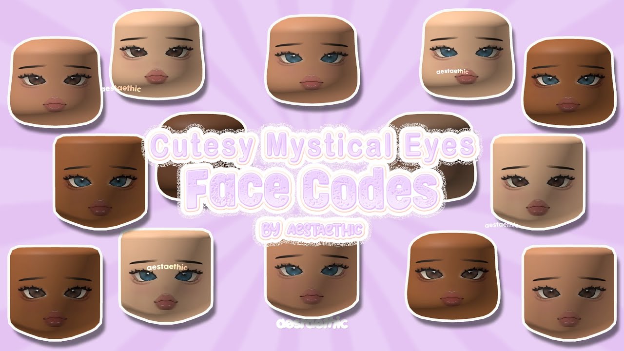 Berry Avenue Bloxburg Skintone Face Codes (Cutesy Mystical Eyes Cheeks ...