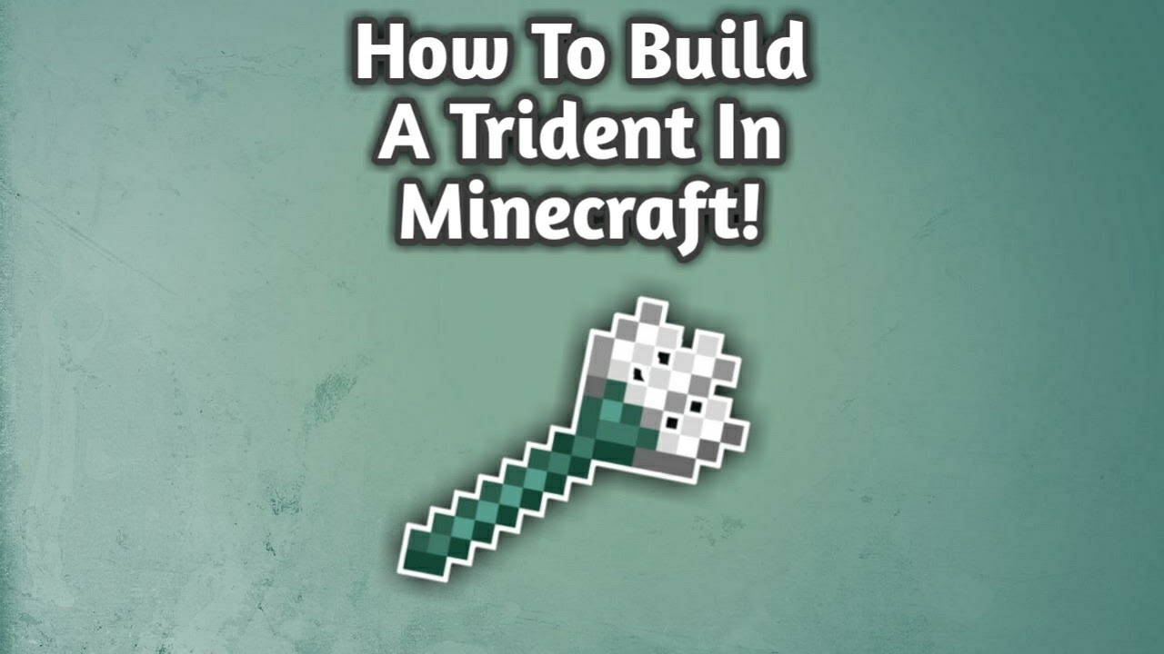 How To Build A Trident! (Minecraft) - YouTube