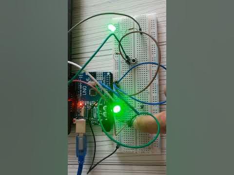 Arduino Led Control with Button (pull-down/pull-up) #shorts - YouTube