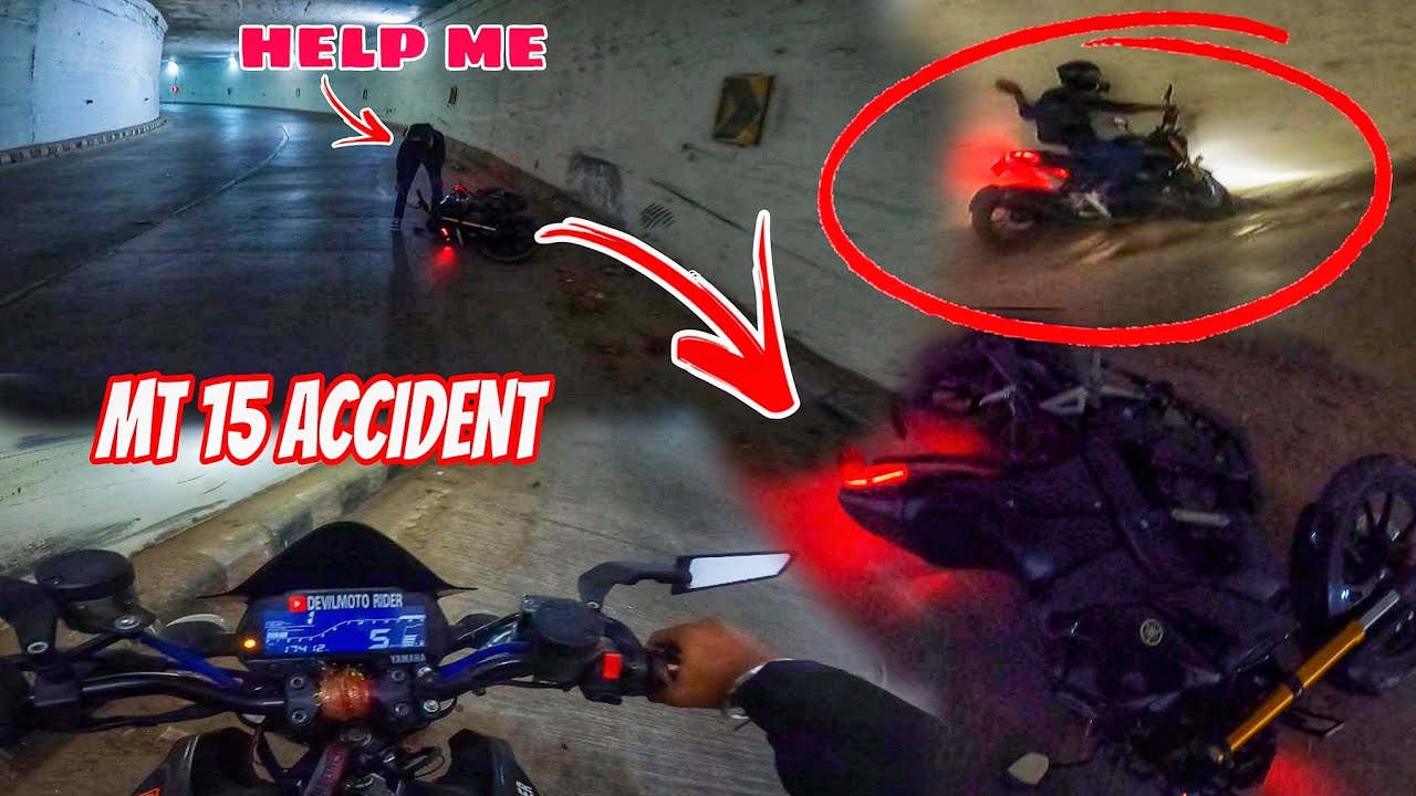 Live Accident! MT 15 Gir Gayi Full Speed Par 🚨 #Mt 15 accident #bike ...