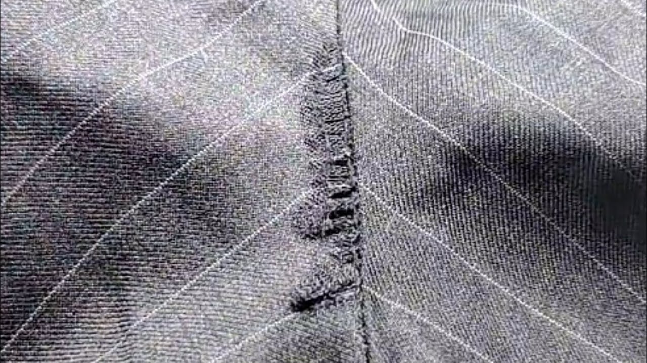 How to Invisibly Repair a Hole in the Crotch of a Pants with a Sewing ...