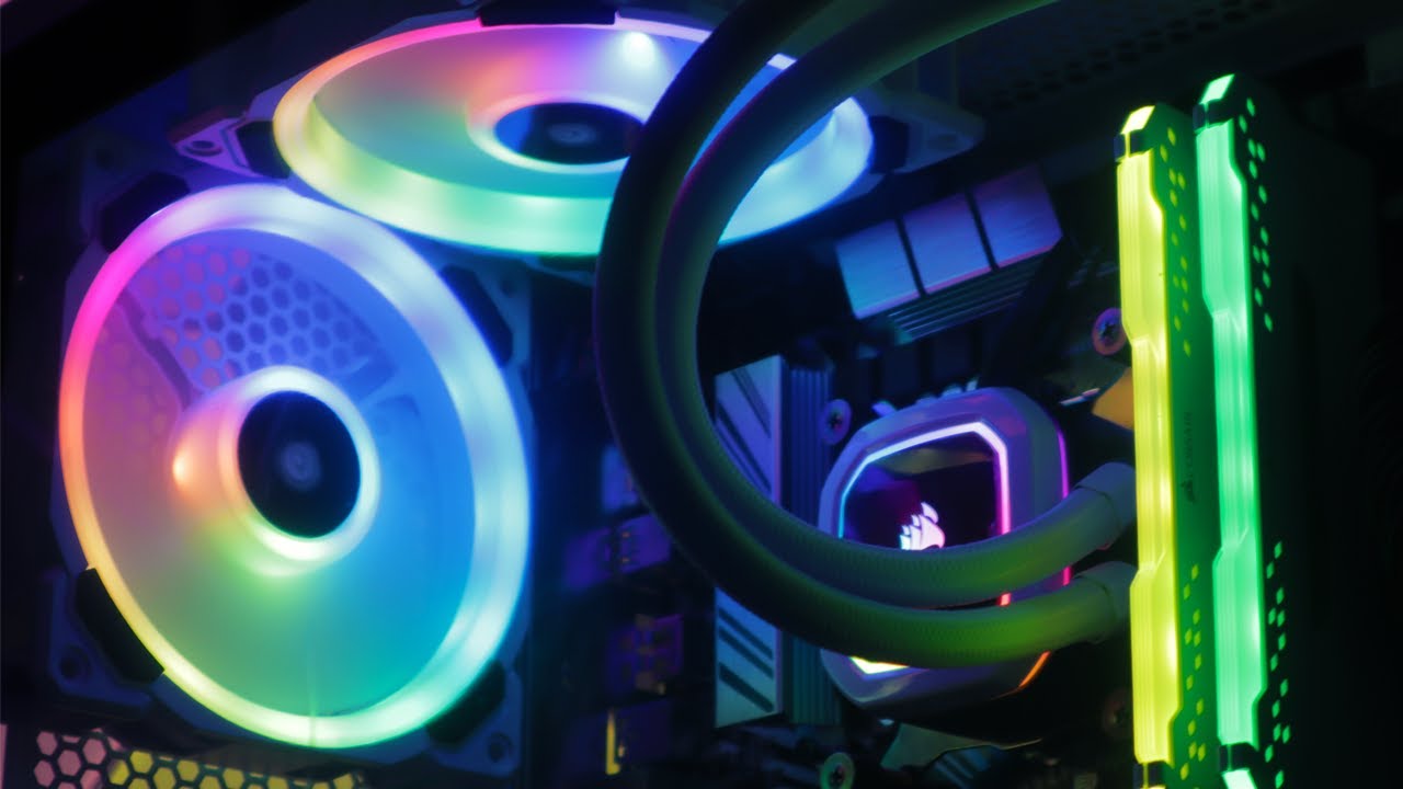 Custom White RGB RTX 2070 SUPER Gaming PC Build - YouTube