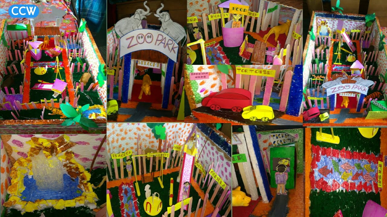 ZOO MODEL | ZOO PARK | ZOO MODEL FOR SCHOOL PROJECT | ZOOLOGICAL GARDEN ...
