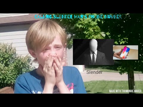 Slender's Man's Phone Number plus We think we saw a figure!!!! - YouTube