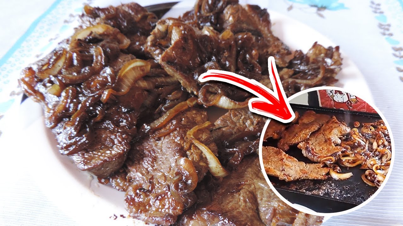 CONTRA FILÉ NA CHAPA COM CEBOLA CARAMELIZADA - FICA IGUAL CHURRASCO ...