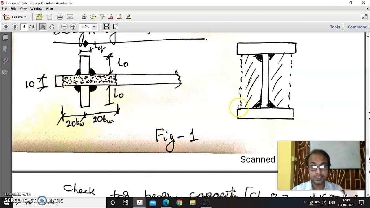 Design of stiffener of Plate Girder - YouTube