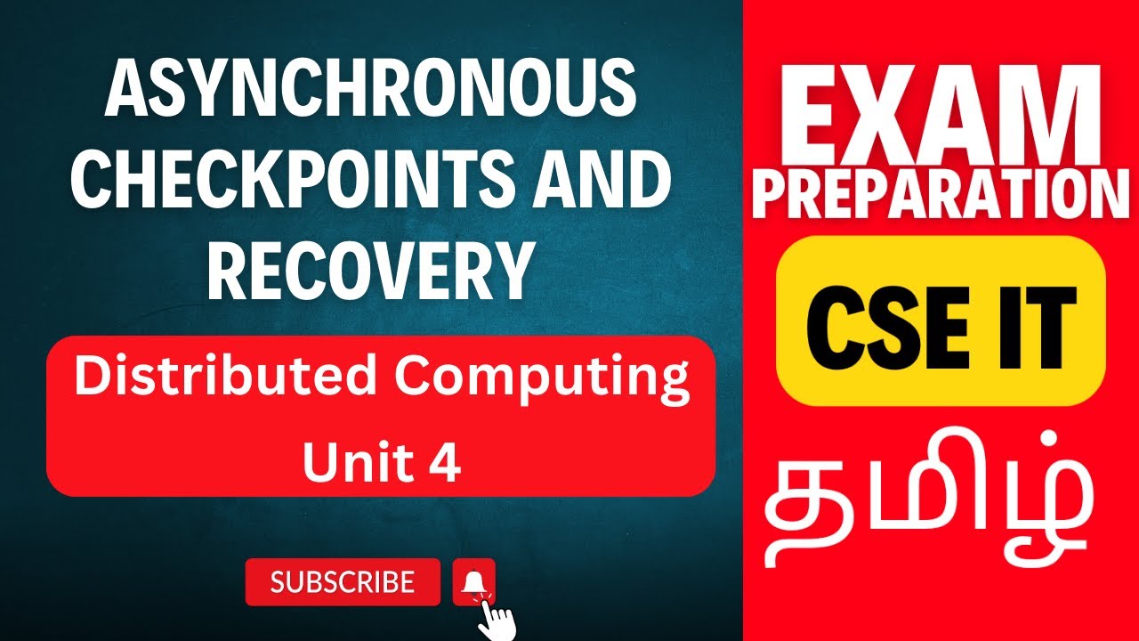 Algorithm For Asynchronous Checkpoints And Recovery Cs3551 Distributed Computing Unit 4