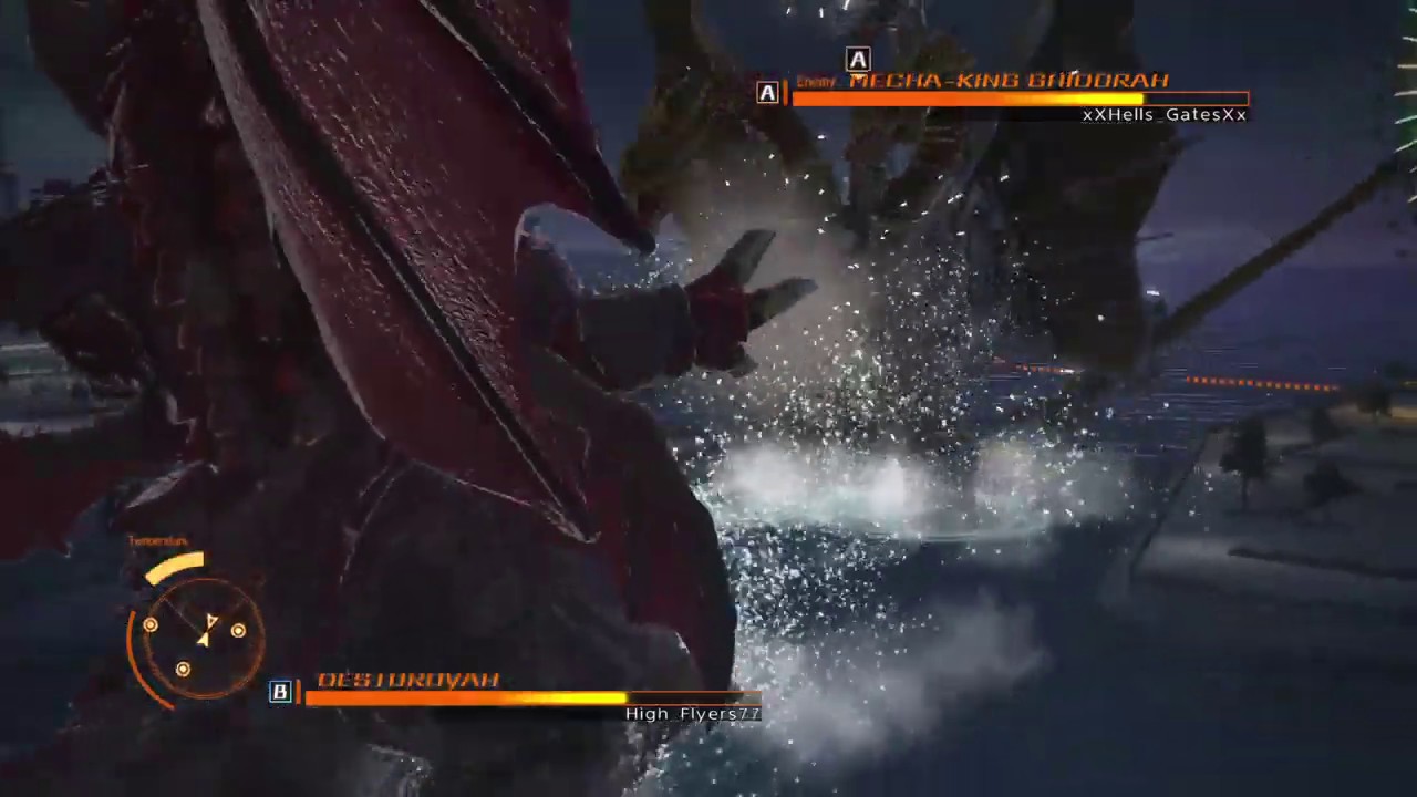 GODZILLA PS4: Destroyah vs Mecha-King Ghidorah - YouTube