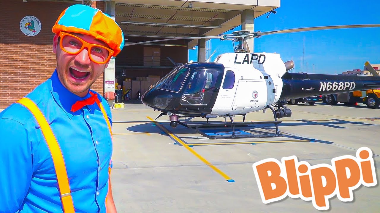 Blippi Explores a Police Helicopter - Educational Videos for Kids - YouTube