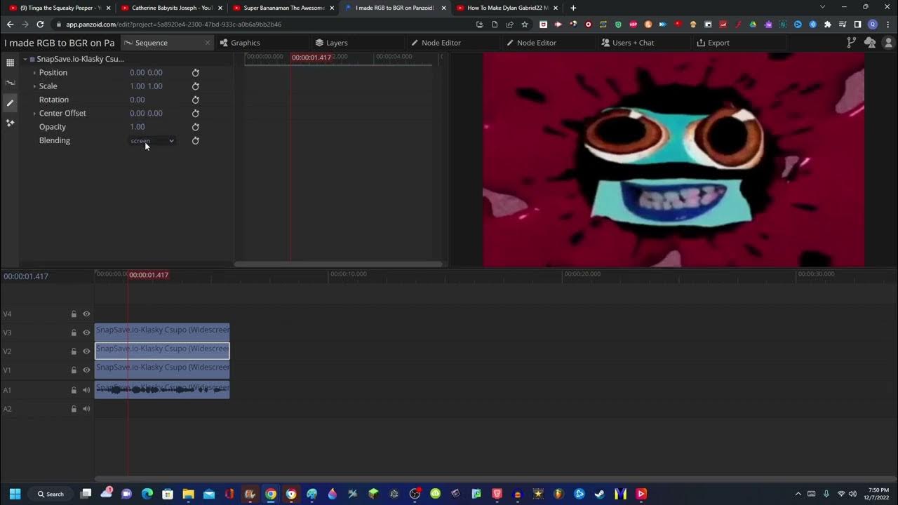 How to make RGB to BGR on Panzoid - YouTube