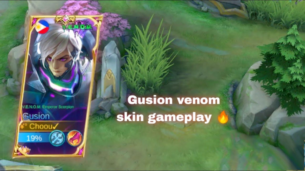 Gusion Venom Skin Gameplay Mlbb Youtube