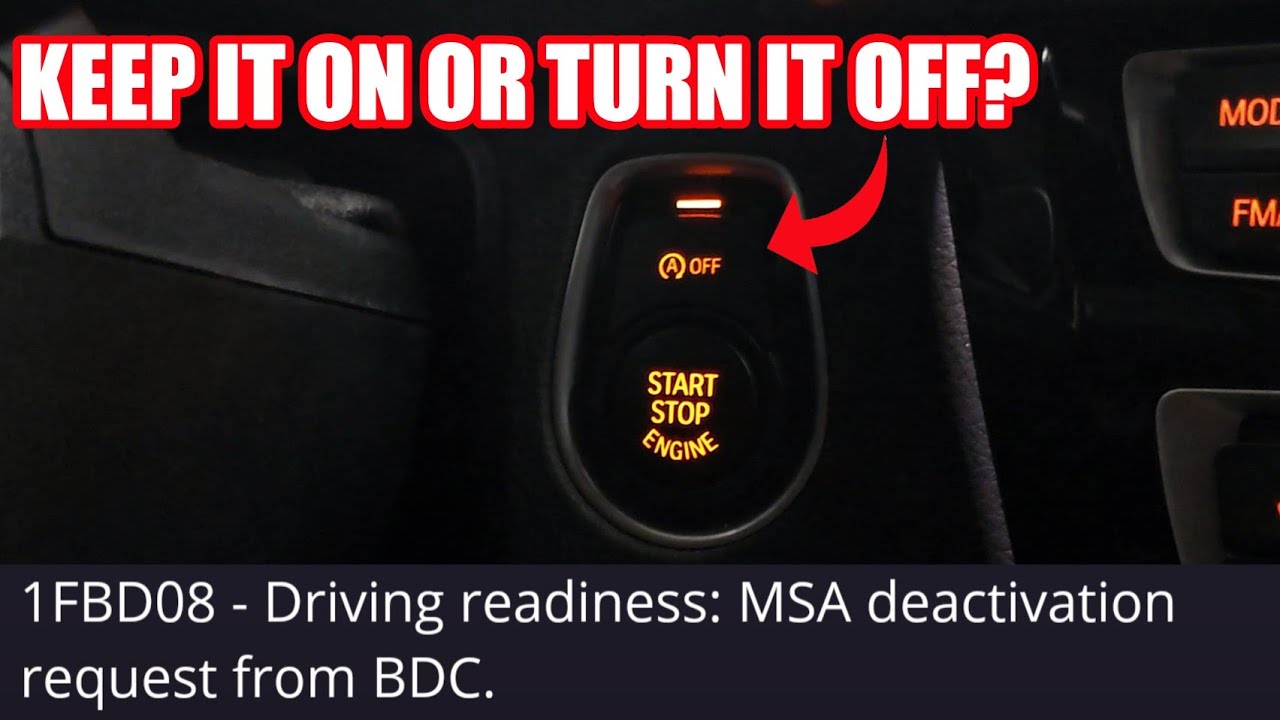 Should you Disable MSA in your 340i? How BMW Safely Implemented Auto Start-Stop Technology - YouTube
