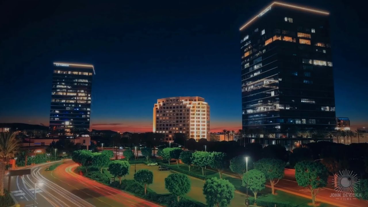 Irvine Spectrum Towers | City Skyscraper Looping GIF - YouTube