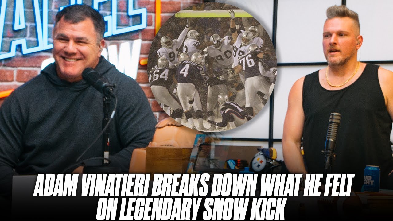 Adam Vinatieri Breaks Down What He Was Thinking During EPIC Snow Kick ...