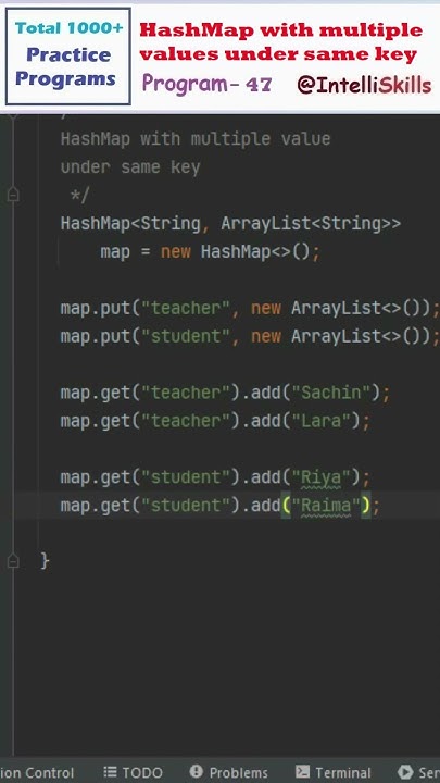 Java Program 47 Hashmap With Multiple Values Under Same Key Shorts Java Coding Youtube 