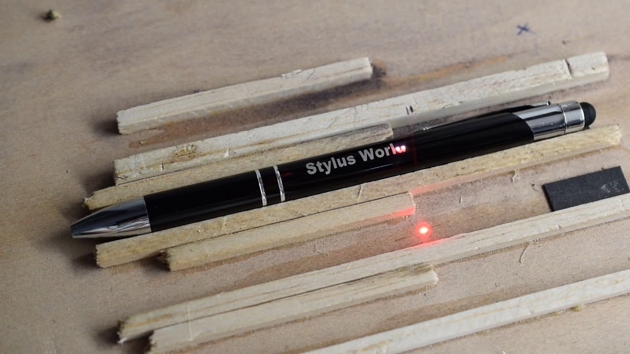 How we laser engrave 2in1 ball point stylus pens with our laser ...