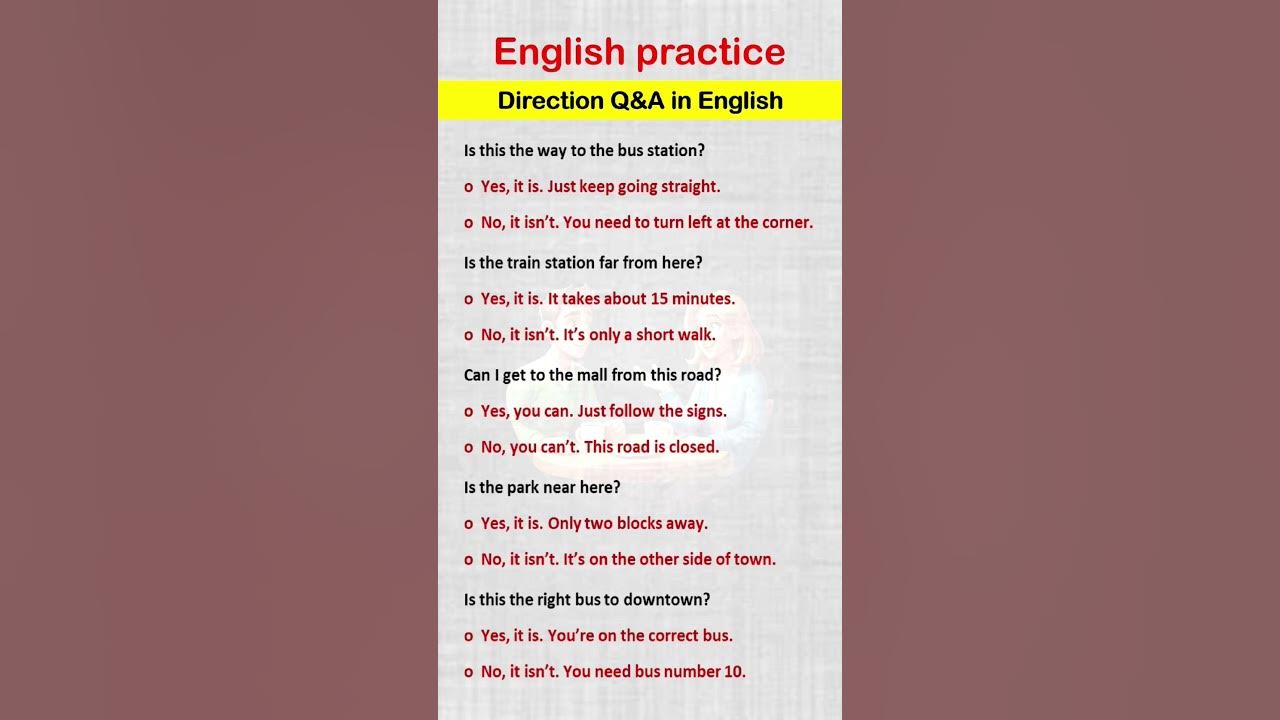 English conversation practice |Questions and answers # ...